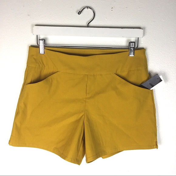 Premise | Shorts | Premise Nwt New Mustard Shorts Pockets Size | Poshmark